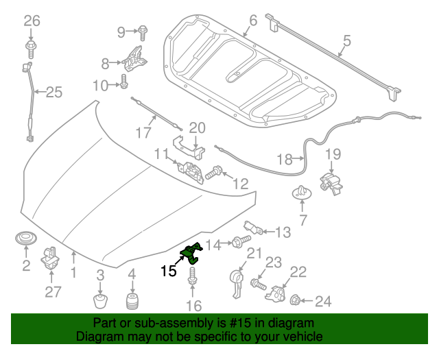 81140-D9000 - Safety Catch 2017-2022 Kia Sportage | Kia.Parts Store