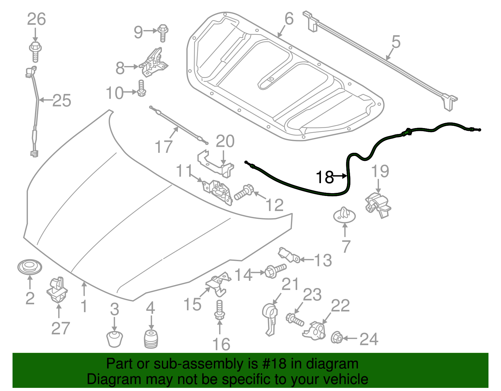 2017-2022 Kia Sportage OEM NEW 2017-20 Kia Sportage Turbo Hood Latch ...