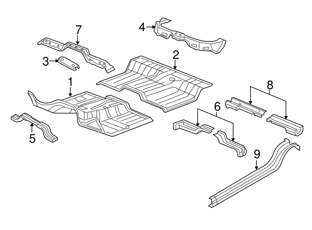 2009-2023 Mopar Baffle 68034686ab | TascaParts.com