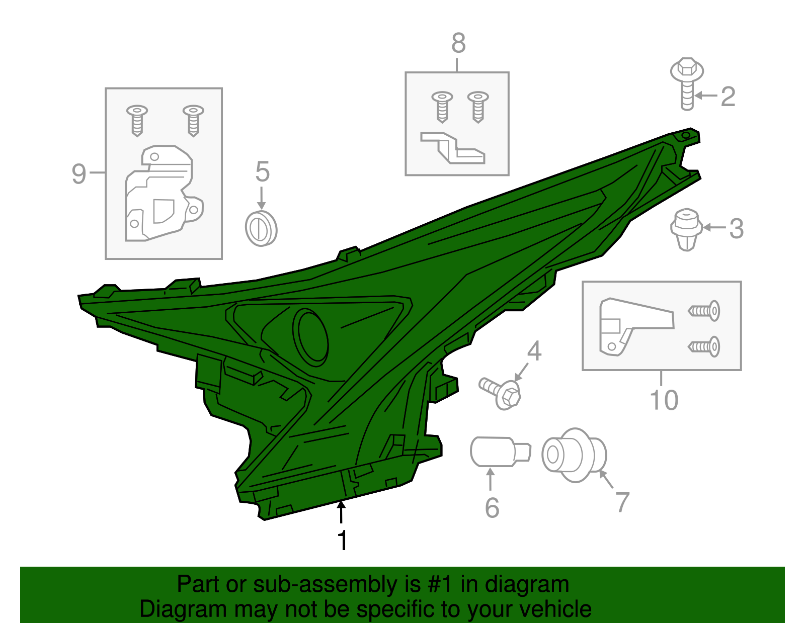 81070-47711 - Composite Headlamp 2016-2018 Toyota Prius | Brantford ...