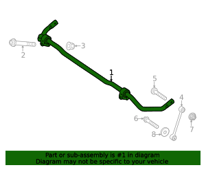 253-326-25-00 - Stabilizer Bar 2017-2023 Mercedes-Benz | Mercedes-Benz ...