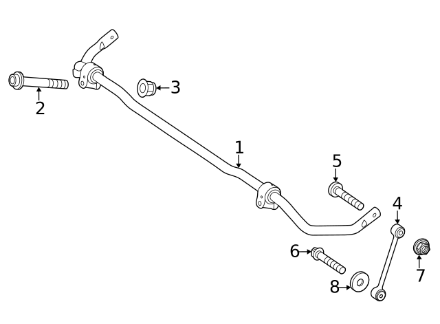2017-2023 Mercedes-Benz Suspension Stabilizer Bar 253-326-25-00 ...