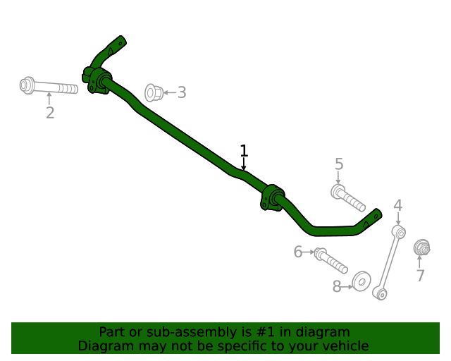 2017-2023 Mercedes-Benz Suspension Stabilizer Bar 253-326-25-00 ...