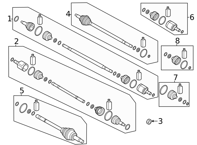 49500-Q4000 - Axle Assembly 2019-2022 Kia Niro EV | Kia.Parts Store