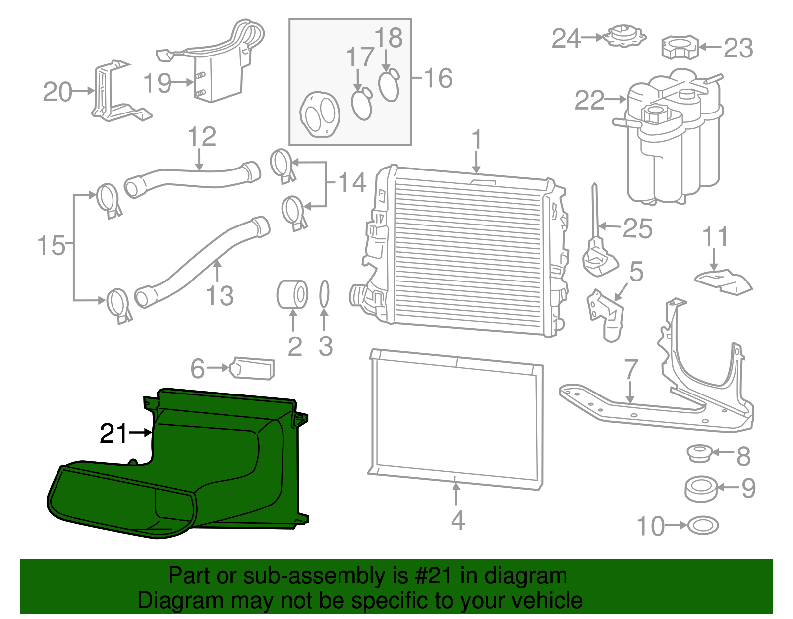 2009-2012 Porsche Cayman Radiator Support Air Deflector 987-575-322-04 ...