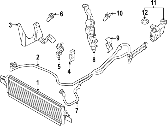 Genuine BMW 17-22-9-423-588 | Oil Feed Tube Bracket | FREE Shipping on ...