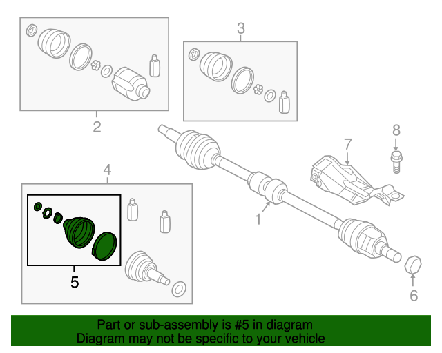 2017-2020 Hyundai Elantra Outer Boot 49581-F3000 | OEM Parts Online