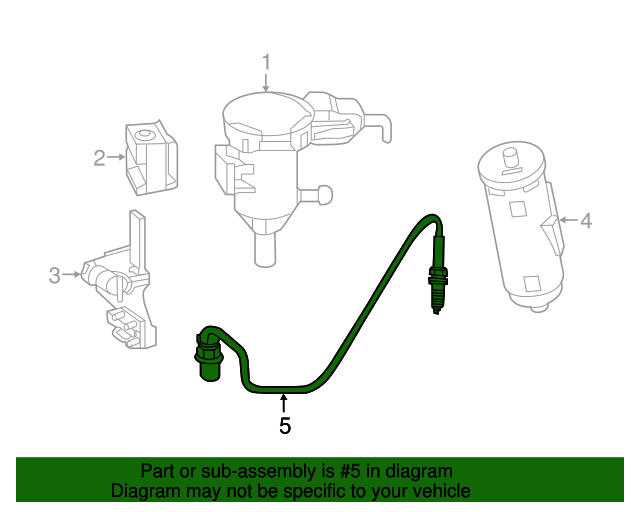 000-542-16-00 - Oxygen Sensor 2017-2023 Mercedes-Benz | AutoNationParts.com