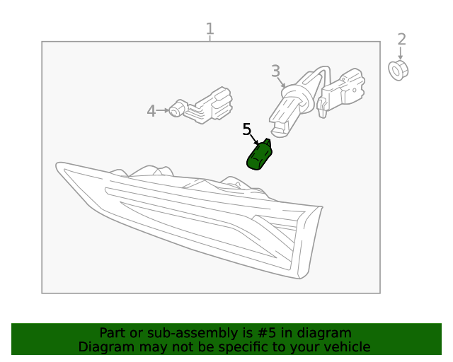 2009-2024 Hyundai Marker Lamp Bulb 18643-05009-L | OEM Parts Online