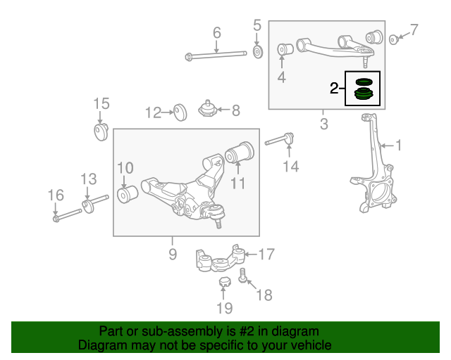 43324-69085 - Suspension Ball Joint Boot (Left, Right, Front, Upper ...