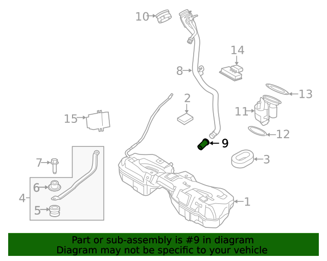 Genuine BMW 16-11-9-454-934 | Filler Hose | FREE Shipping on Most ...