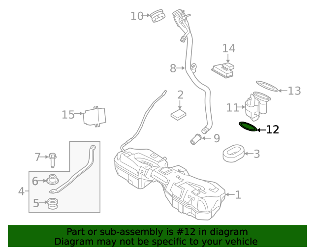 2019-2024 BMW O-ring 16-11-7-476-100 | AutoNation Parts