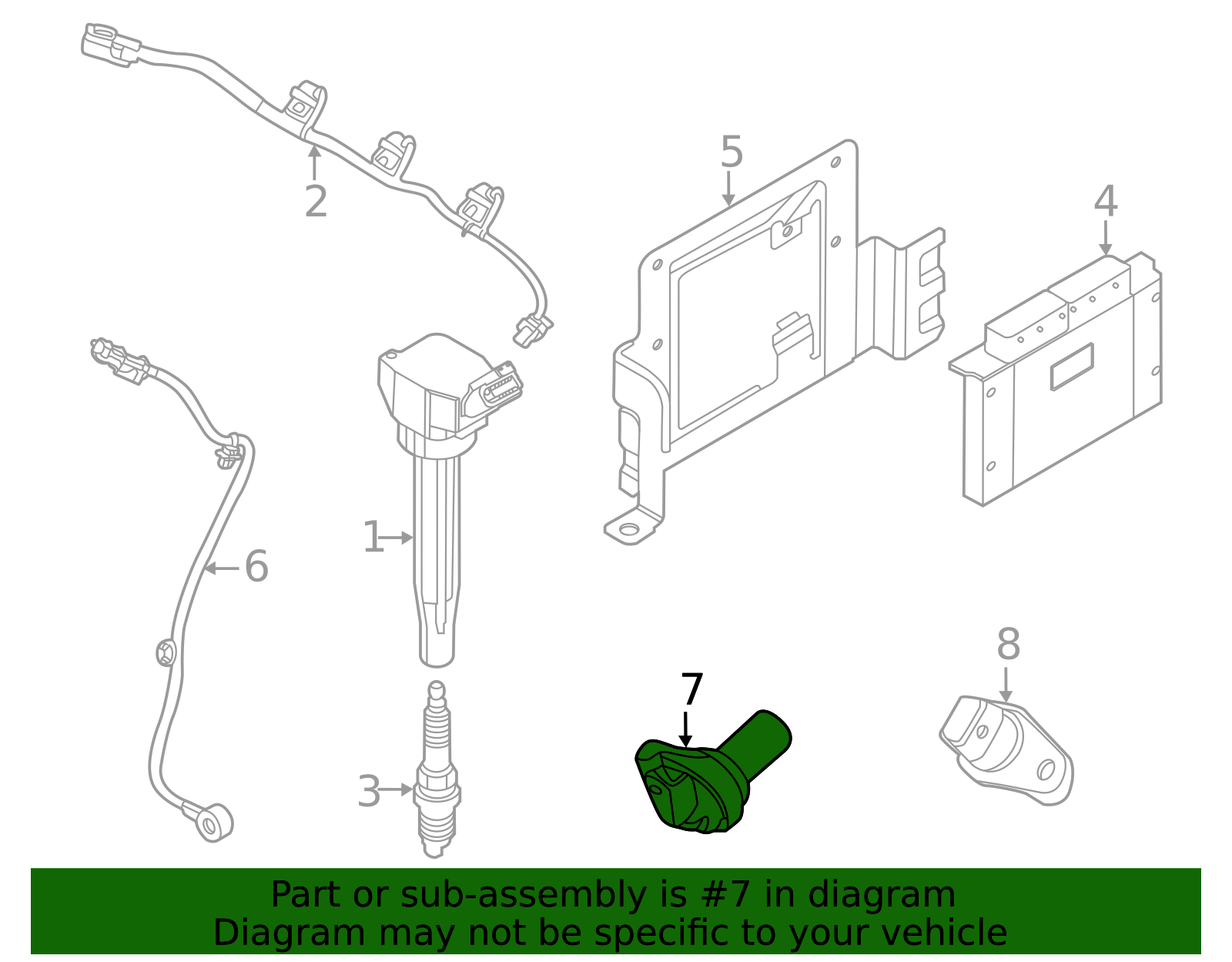 39350-3N430 - Engine Camshaft Position Sensor 2022-2025 Kia Carnival ...