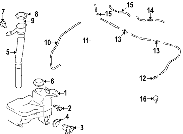 2022-2023 Subaru BRZ Washer Reservoir 86631CC000 | Subaru Parts Store