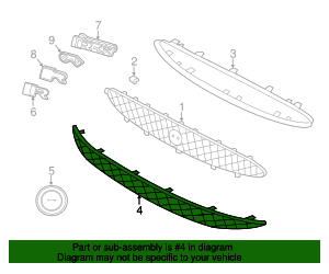 Genuine OEM Lower Grille Part# C2P23169 Fits 2012-2015 Jaguar XKR-S: Up ...