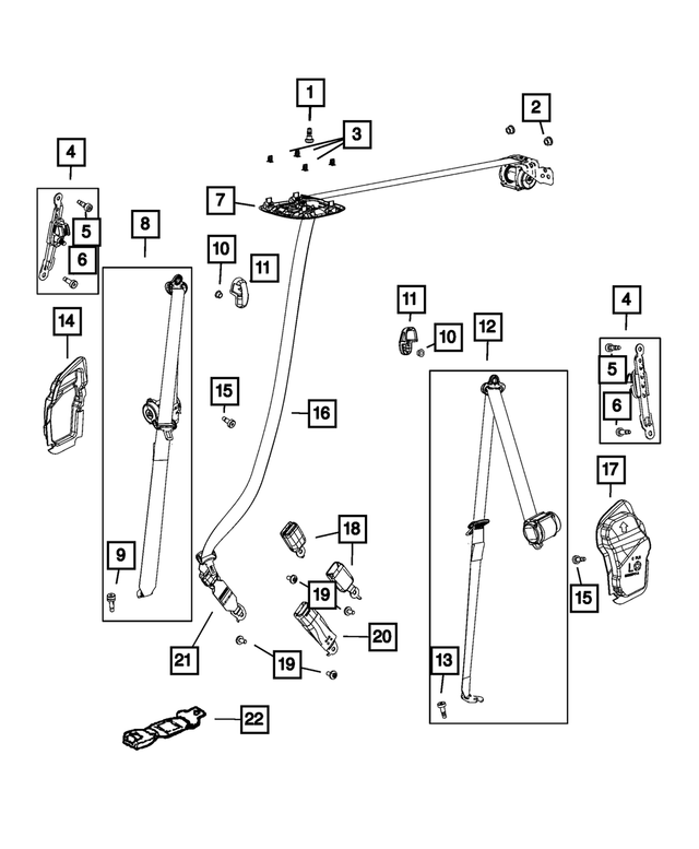2011-2025 Mopar Hex Nut 6509460AA | My Mopar Parts