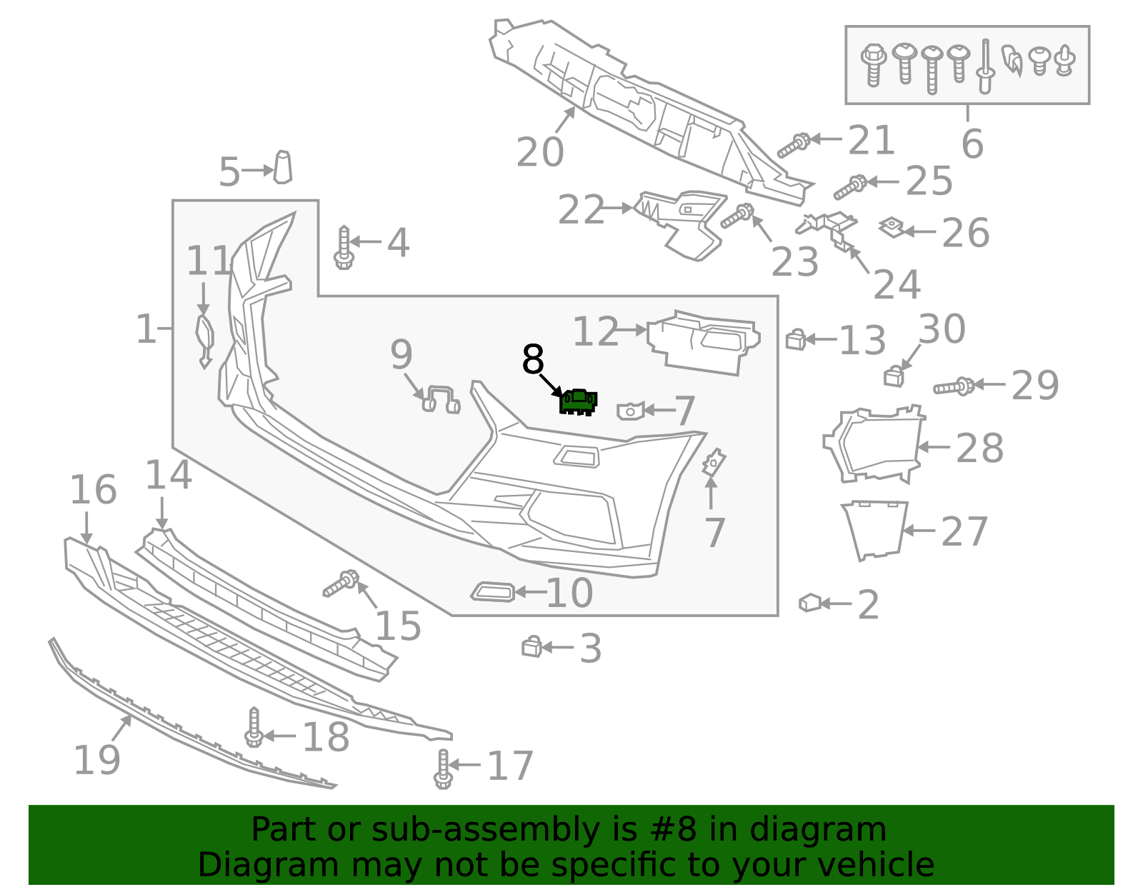 2019-2025 Audi A7 Sportback Bumper Cover Plate 4K8-807-788-C | Audi OEM ...