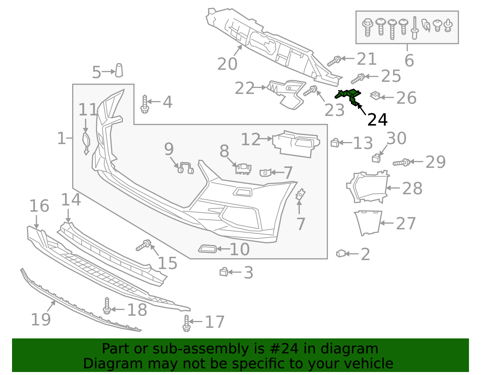 2019-2025 Audi Bumper Cover Reinforcement Bracket 4K8-807-078 ...