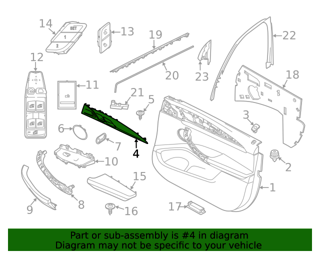 51418747313 - 2019-2022 BMW X4 Upper Trim Panel (51-41-8-747-313) | BMW ...