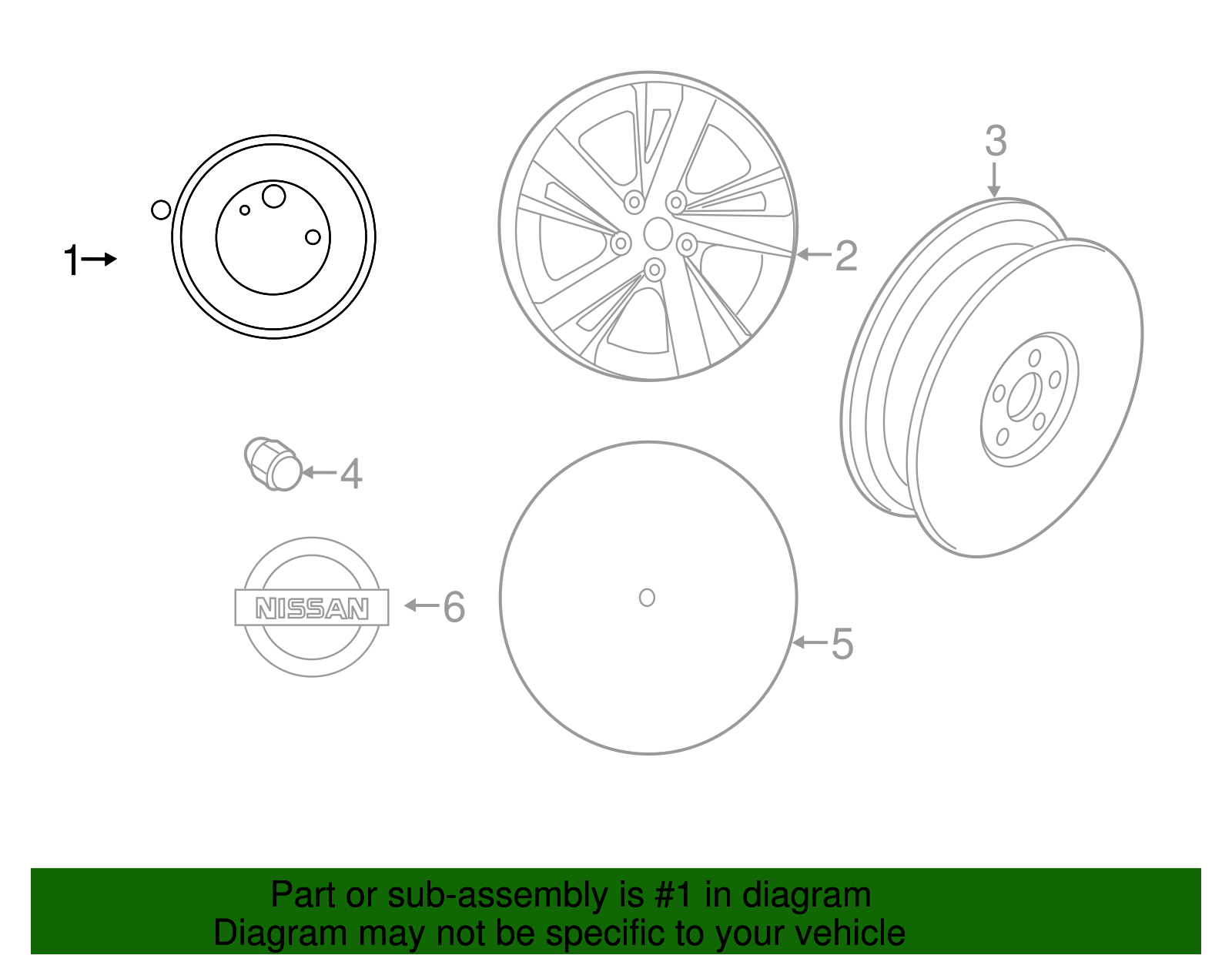 2013-2019 Nissan Altima | Wheel, Steel | 40300-3TA0B | Tom Wood Nissan ...