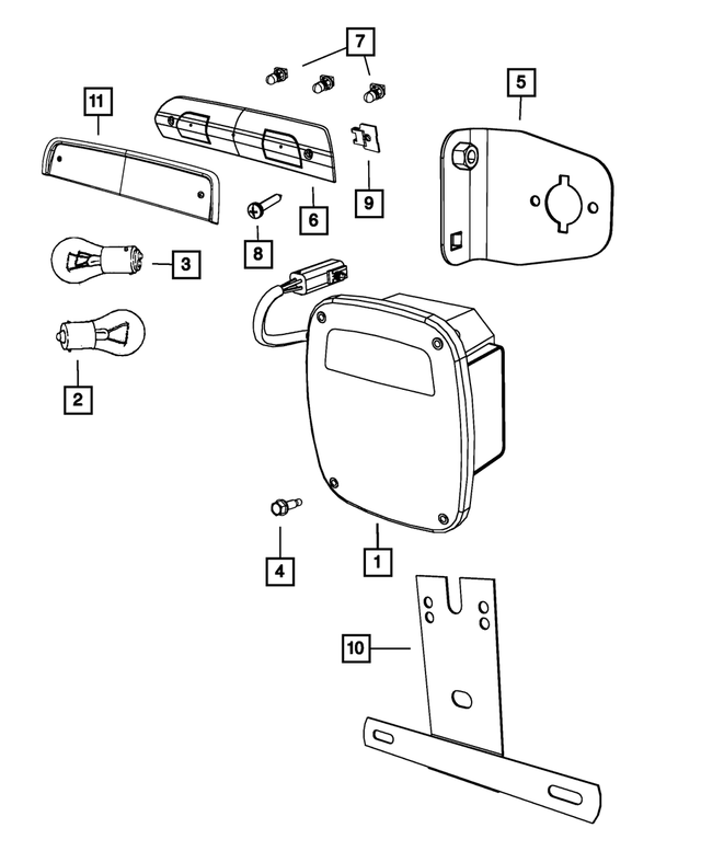 MOPAR GENUINE CHMSL PLUG - 68412030AC - 68412030AC | Mopar Online Parts