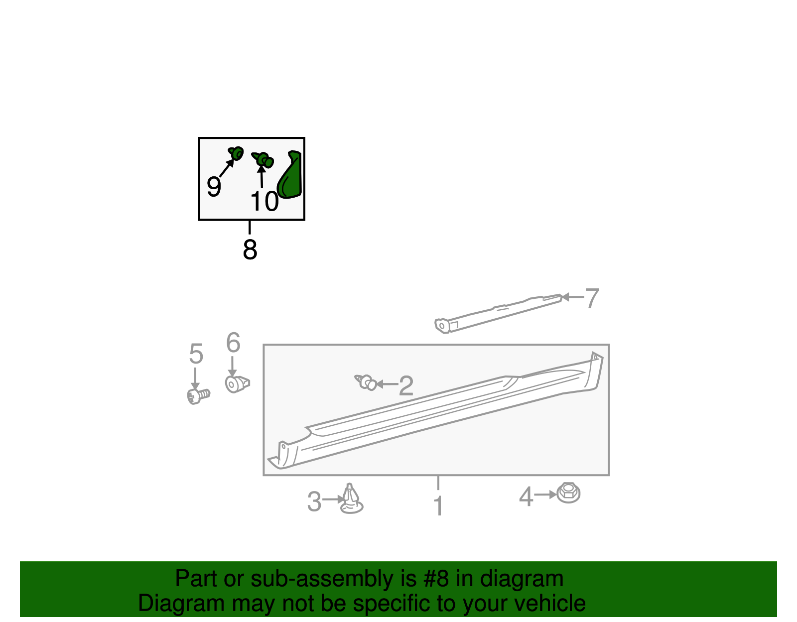 2005-2010 Scion tC Pillar Cover 60117-21010 | Toyota Parts Center
