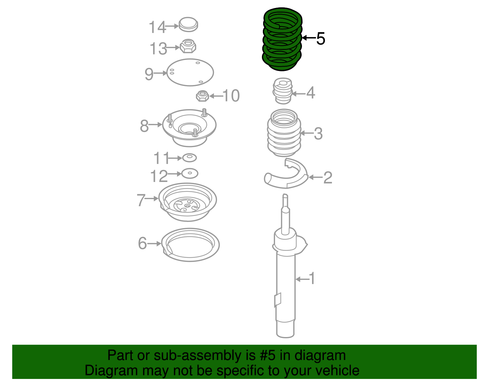 31336790113 - 2013-2015 BMW X1 Coil Spring (31-33-6-790-113) | BMW of ...