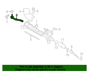 2007-2015 Ford OEM NEW 2007-2015 Ford Edge Left End Spindle Rod ...