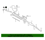 2007-2015 Ford Outer Tie Rod Castle Nut -W711889-S441 | TascaParts.com