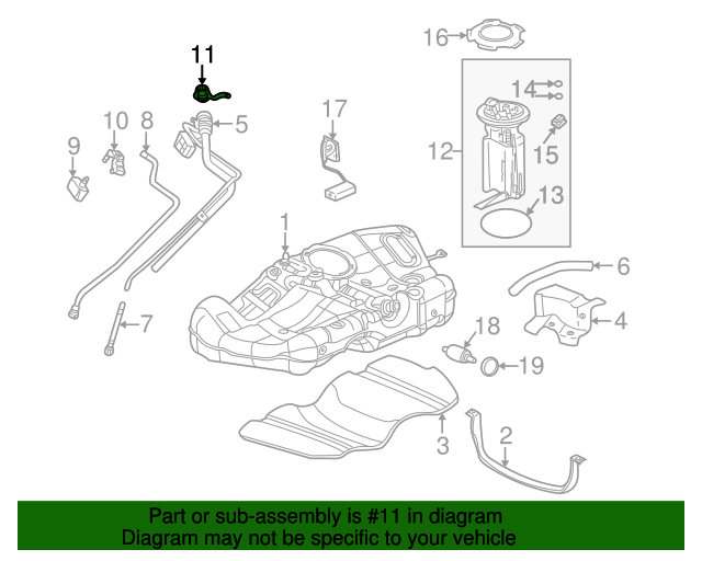 19432733 - Fuel Tank Filler Cap 1997-2015 GM | AutoNationParts.com