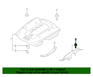 2003-2010 Infiniti M45 Mount Bracket Bolt 081B8-6121A | Faulkner ...
