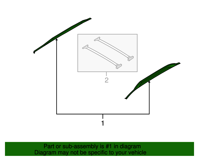 2007-2015 Ford 2007-2014 Ford Edge & Lincoln MKX Side Rails Roof Rack ...