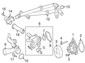 2012-2015 Mercedes-Benz Water Pipe 271-200-26-52 | MB OEM Parts
