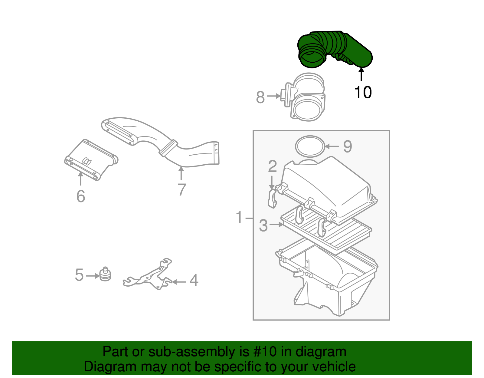30680446 - Inlet Pipe - 2001-2007 Volvo | Volvo OEM Parts Direct