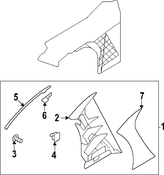 2022-2024 Subaru BRZ Molding Assembly 91112CC010V2 | Subaru Parts Store