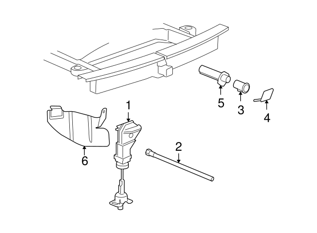 2007-2020 GM GM 15922078 Spare Wheel Lock Cylinder Case | GM Outlet