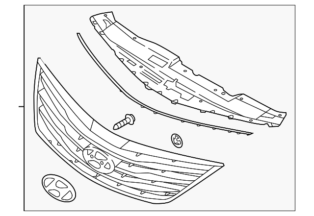 86350-3V600 - Upper Grille - 2015-2017 Hyundai Azera | World OEM Parts ...