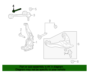 2004-2025 Ford Upper Control Arm Bolt W500569-S439 | Varsity Ford