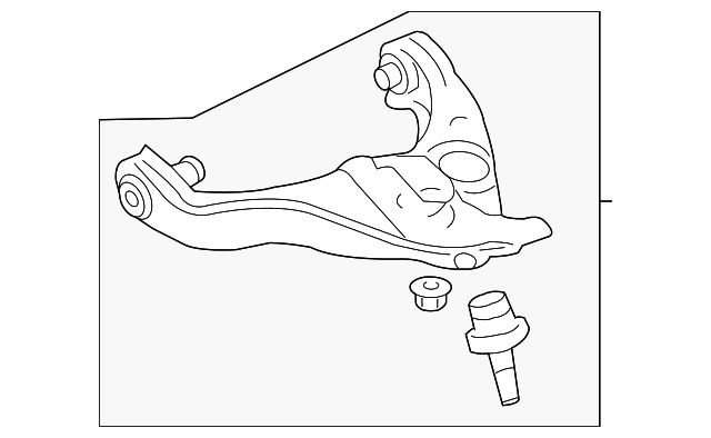 2009-2014 Ford Lower Control Arm - Driver's Side (LH) 9L3Z-3079-A ...