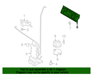 82850-54G00 - Handle - 2002-2006 Suzuki Aerio | World OEM Parts Subaru