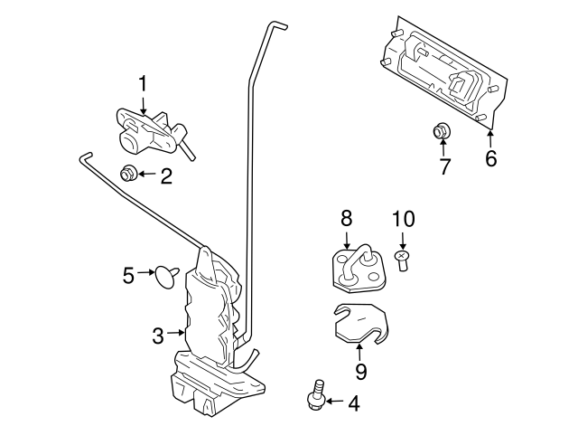 82850-54G00 - Handle - 2002-2006 Suzuki Aerio | World OEM Parts Subaru