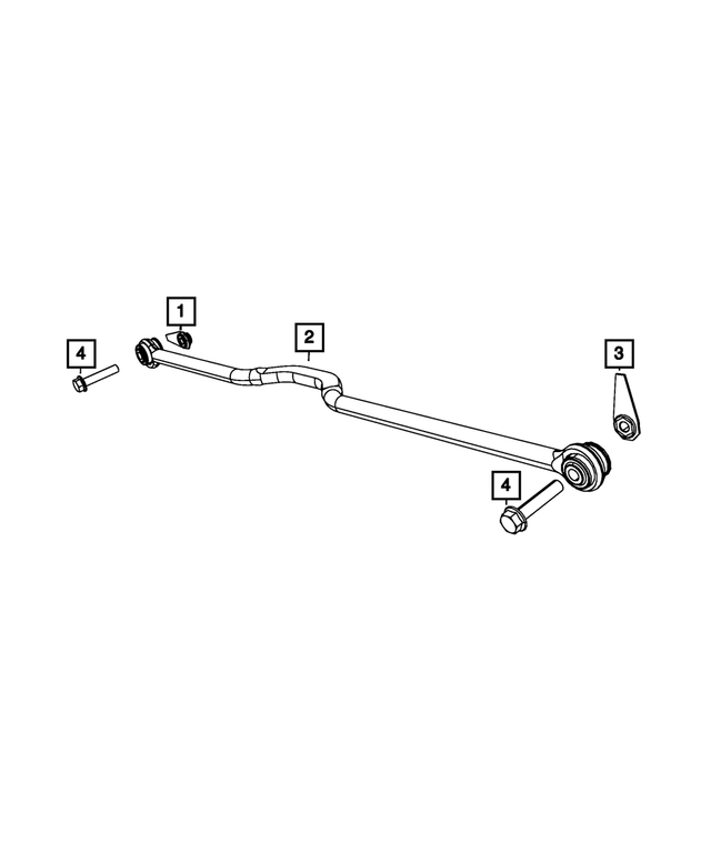 MOPAR GENUINE REAR TRACKBAR - 55079467AB - 55079467AB | Mopar Online Parts