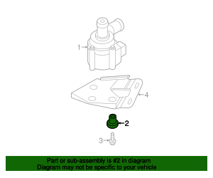4H0-129-234-B - Auxiliary Pump Isolator 2014-2015 Audi Q5 | Audi OEM Parts
