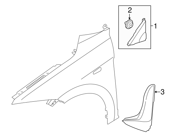 2017-2020 Hyundai Elantra Mudguards, Front Set F3F46-AC000 | OEM Parts ...