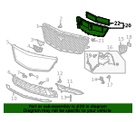 2019-2020 Cadillac CT6 Front Bumper Shutter 84571731 | GMPartsDirect.com