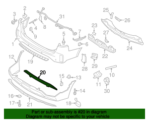 2014-2015 Kia Sorento OEM NEW 14-15 Kia Sorento Sport Rear Bumper ...