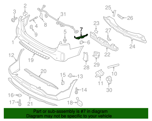 2011-2015 Kia Sorento Bumper Cover Side Reinforced - Driver's Side (LH ...