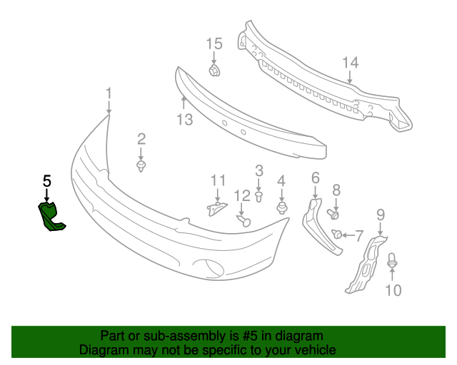 2003-2004 Subaru Outback 2003-2004 Subaru Outback Front Passenger's Tow ...