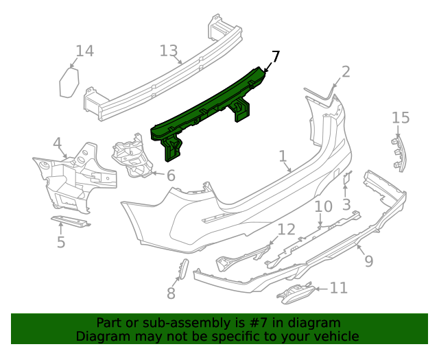 Genuine BMW 51-12-8-494-944 | Center Support | FREE Shipping on Most ...