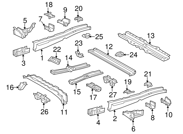 57302-08011 - Outrigger - 2004-2020 Toyota Sienna | OEM Genuine Toyota ...